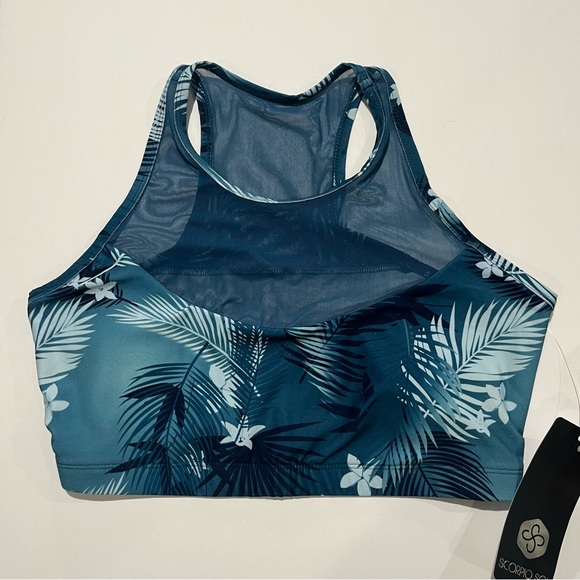 Scorpio Sol | Intimates & Sleepwear | Nwt Tropical Blue Padded Sports ...